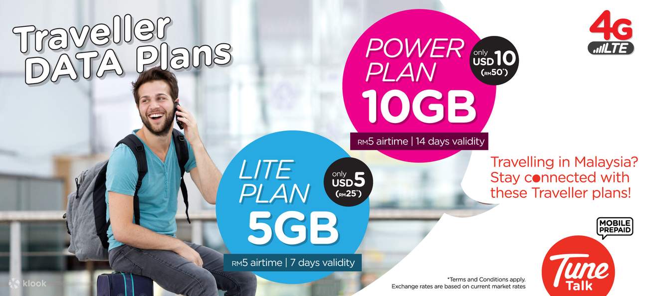 SIM Card 4G Tune Talk untuk Malaysia (Pengambilan di Penang Airport ...